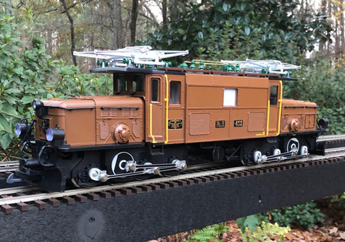 G Scale LGB 25400 Brown RHB CROCODILE LOCO W/SOUND. DC or MTS EX w/BOX ...