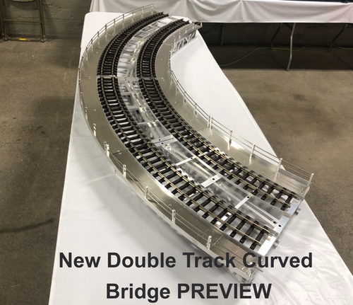 CURVED Bridge - Double Track R3-type 94"/108" | www.RAILCLAMP.com