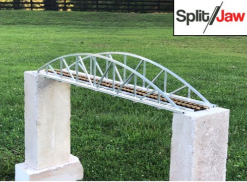 48" Aluminum Bowstring Arch Truss - Single Track | www.RAILCLAMP.com