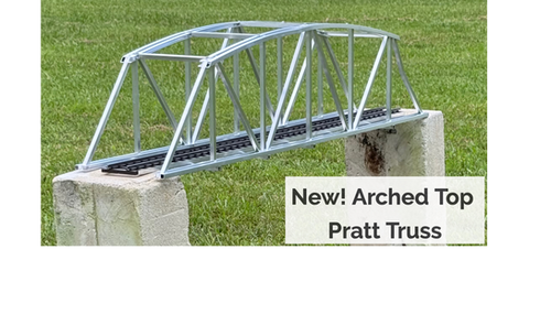 48" Arch top Pratt Truss - Single Track | www.RAILCLAMP.com