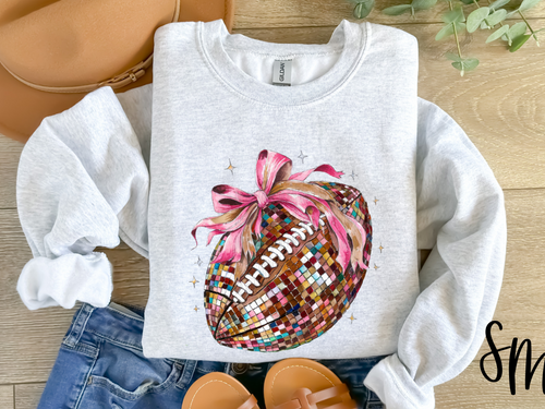 Disco Football With Bow | Saxon's Market