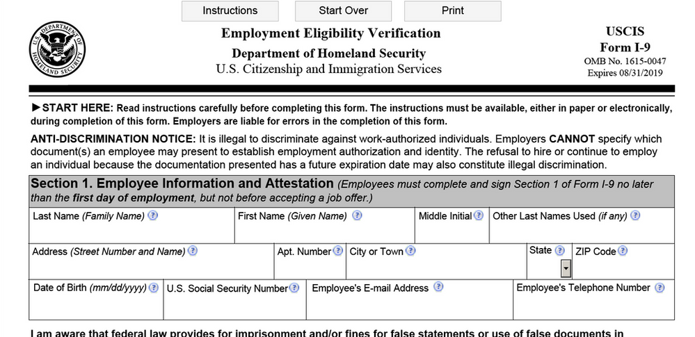 Heads Up! There's a New I-9 Form