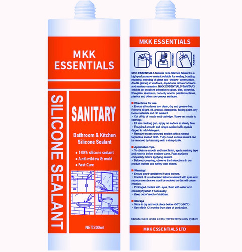 MKK ESSENTIALS SANITARY SILICONE SEALANT WHITE | MKK ESSENTIALS