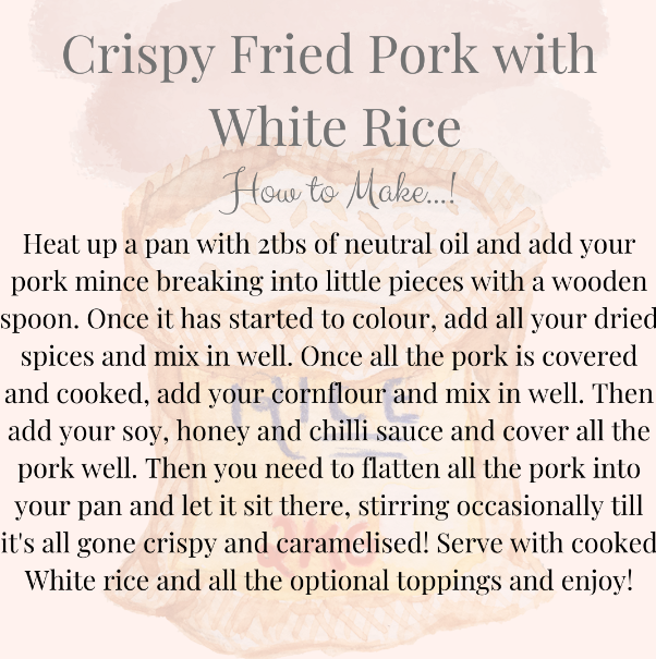 Crispy Fried Pork & White Rice
