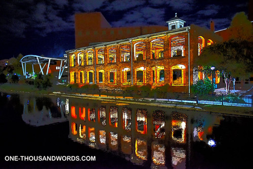 Wyche Pavillion, Greenville art sketch | One Thousand Words