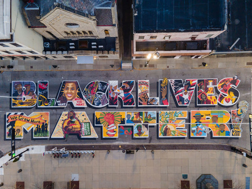 16x20 Photo BLM Mural Streetview (2024 Edition) | Black Art Speaks