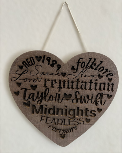 Swiftie heart sign | Calm Water Creations