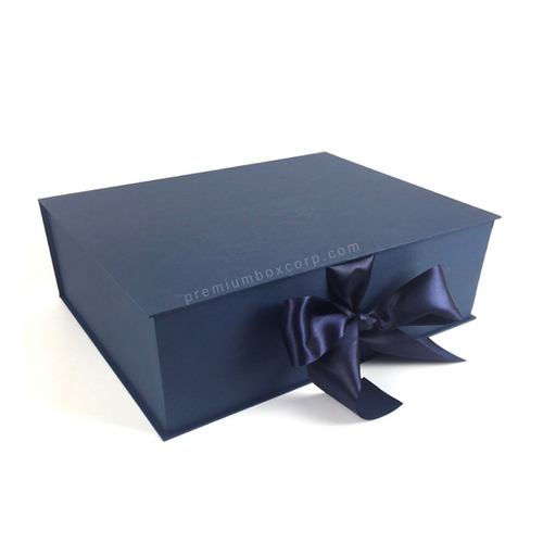 Navy Blue Hard Box Packaging | Premium Box Corp