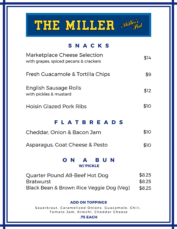 PUB FARE & SNACKS | Mysite