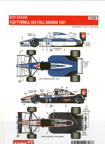 Tyrrell 020 (1991) | Paints Models & More