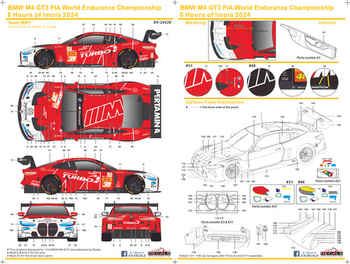 BMW M4 GT3 FIA World Endurance Championship 6 Hours of Imola 2024 Team ...