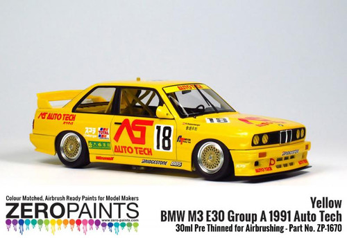 BMW M3 E30 Group A Auto Tech Yellow | Paints Models & More
