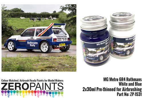 MG Metro 6R4 Rothmans White & Blue | Paints Models & More
