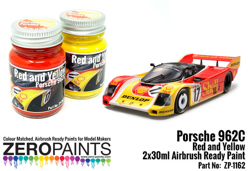 Porsche 962C Shell Red & Yellow | Paints Models & More