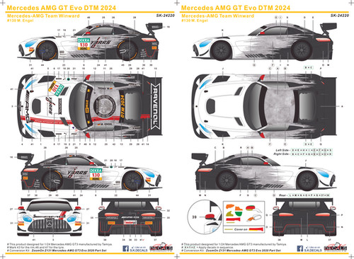 Mercedes AMG GT Evo DTM 2024 Mercedes-AMG Team Winward | Paints Models ...