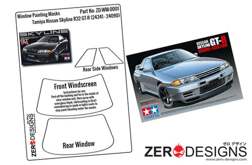 Nissan Skyline R32 GT-R Window Painting Masks | Paints Models & More