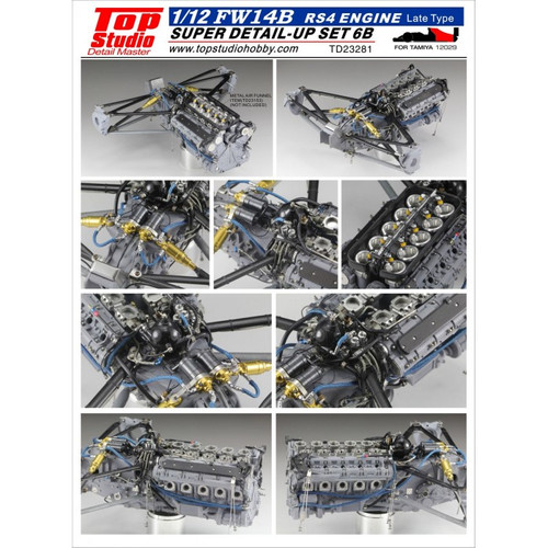 Williams FW14B Super Detail-Up Set 6A - Engine RS4 (Late Type) | Paints ...