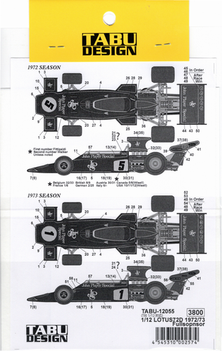 Lotus 72D 1972/1973 Full Sponsor | Paints Models & More
