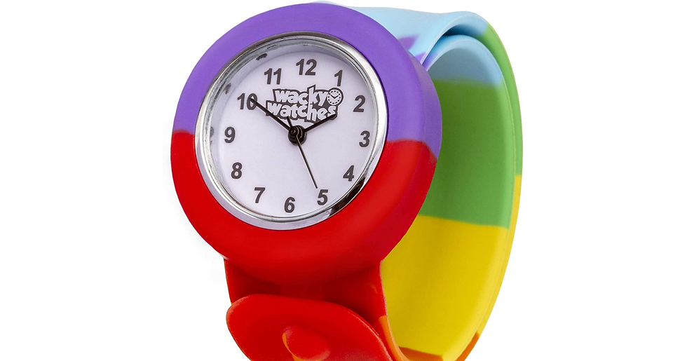 Orange Colour Popwatch Slapwatch Fast Fit Kids Childrens Silicone Watch Band Lea UK Top Sale