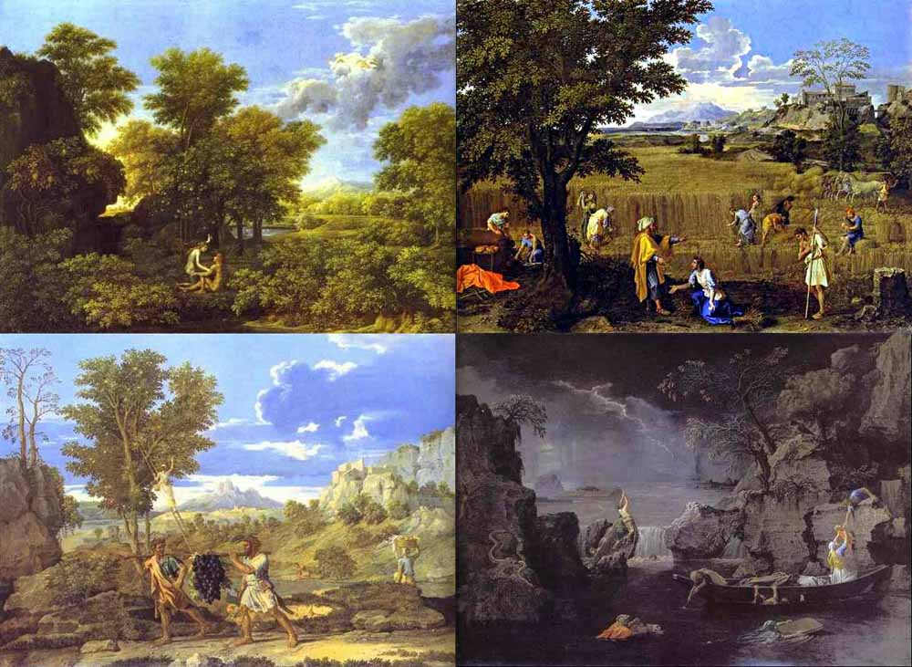 Les quatre saisons de Nicolas Poussin