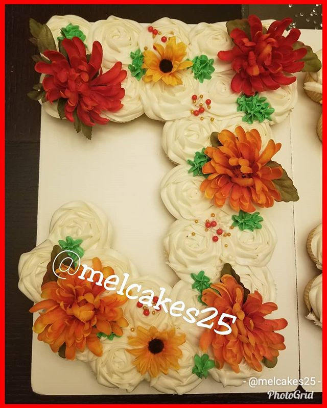 Letter Cupcake Cakes | MelCakes25