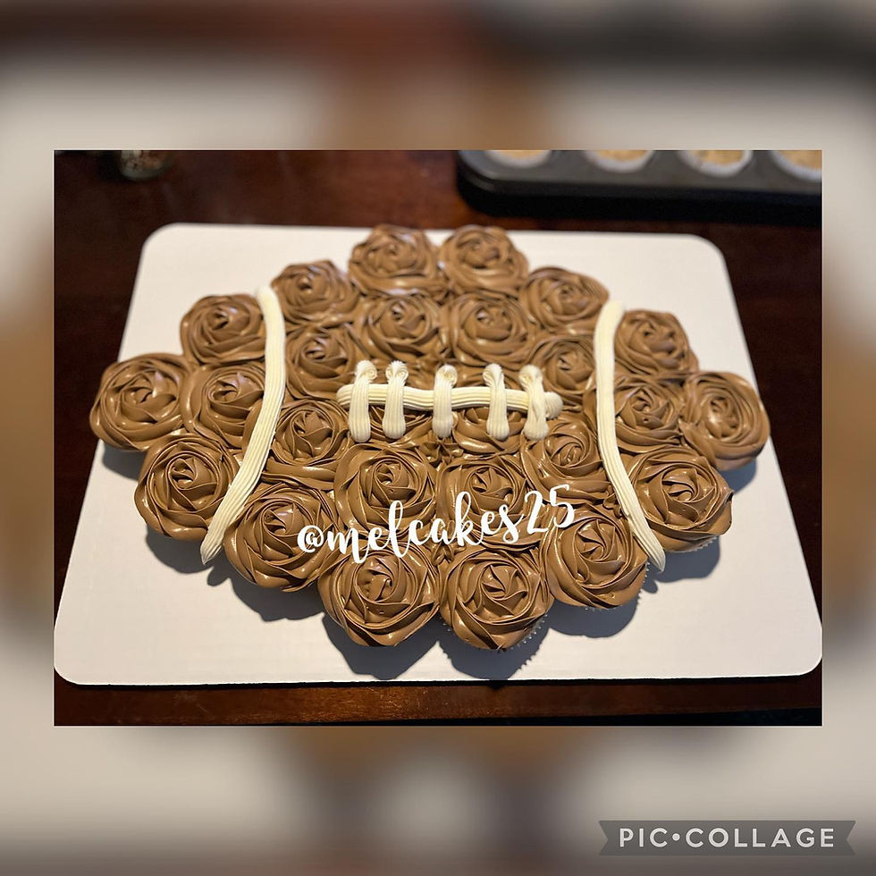 Football Cupcake Cake | MelCakes25