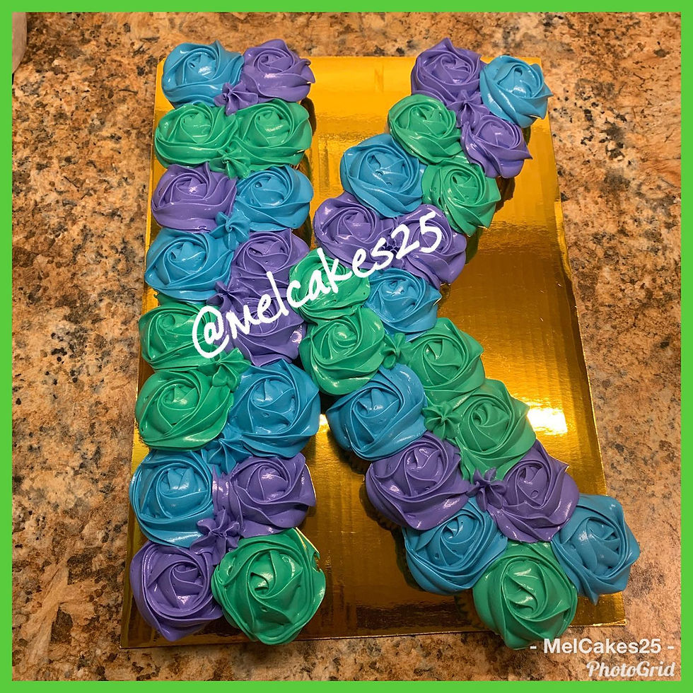 Letter Cupcake Cakes | MelCakes25