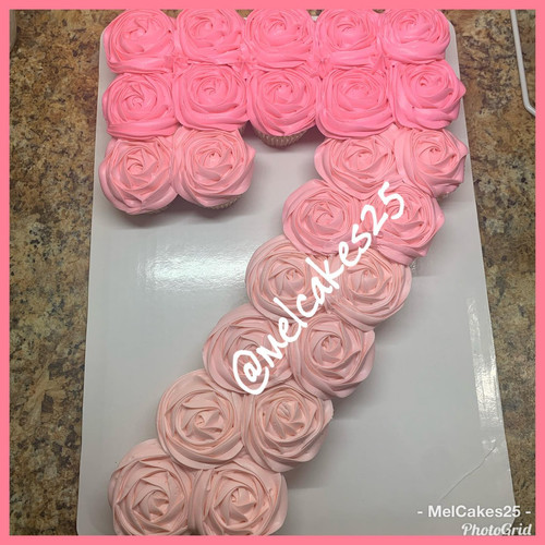 Ombre Number Cupcake Cake | MelCakes25