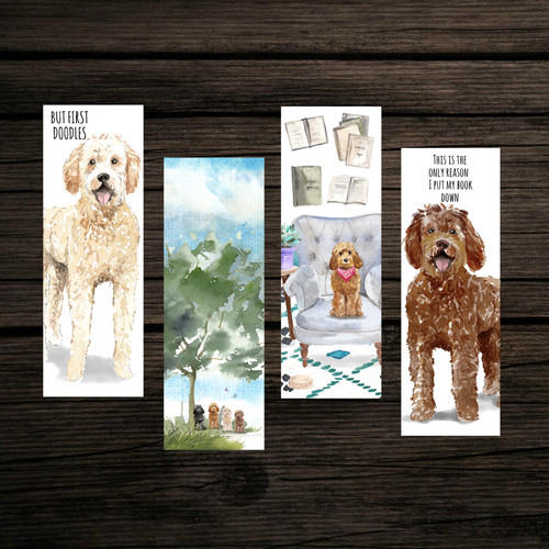 Doodle Bookmarks Goldendoodle Printable DIY Bookmarks | Grand Horse