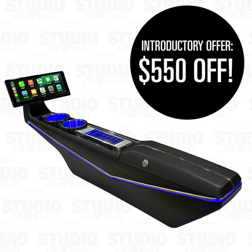 68-72 Style Console with Cup Holders and Screen | Team Chevelle