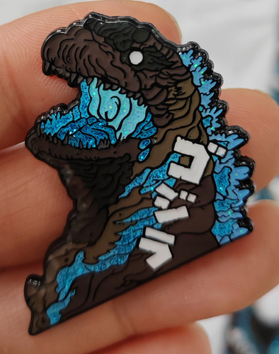 Godzilla Enamel Pin | cheshirecatart