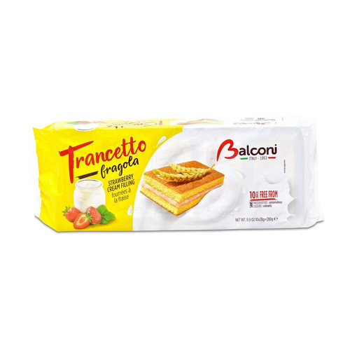Balconi Trancetto Gragola With Strawberry Cream Filling 280g (10 pcs ...