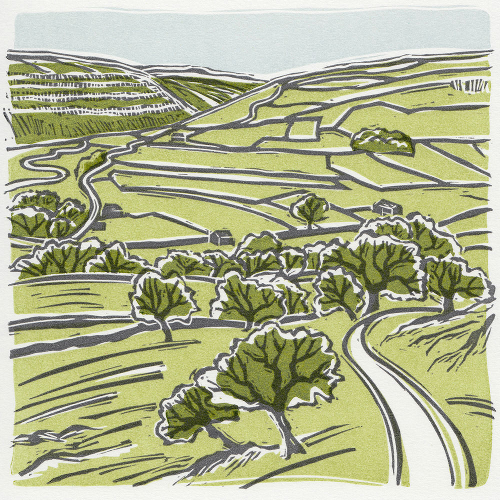 A new series of linocut prints inspired by this summer's trips to the ...