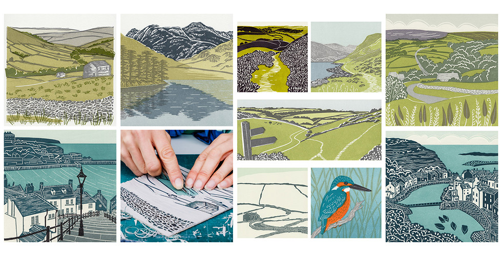 Linocut print, illustration and design, York | Michelle Hughes Design