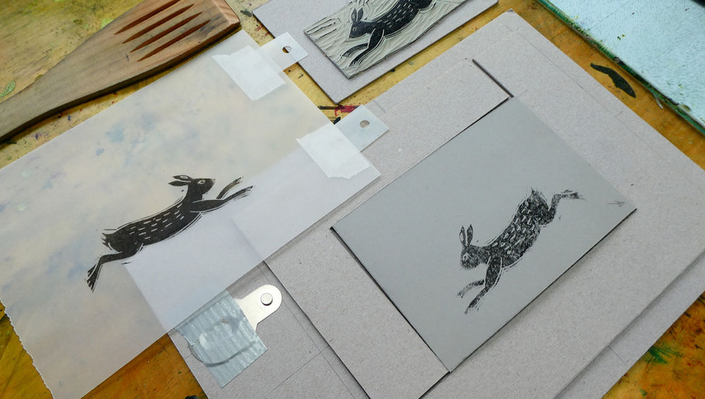 Learn how to make a two and three-colour linocut print, using the multi ...