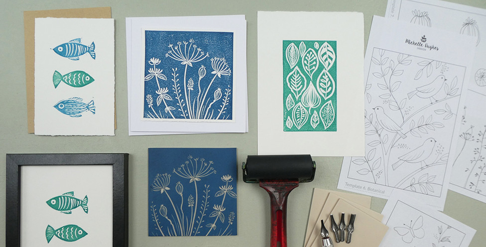 Lino printing courses and workshops | Michelle Hughes Design
