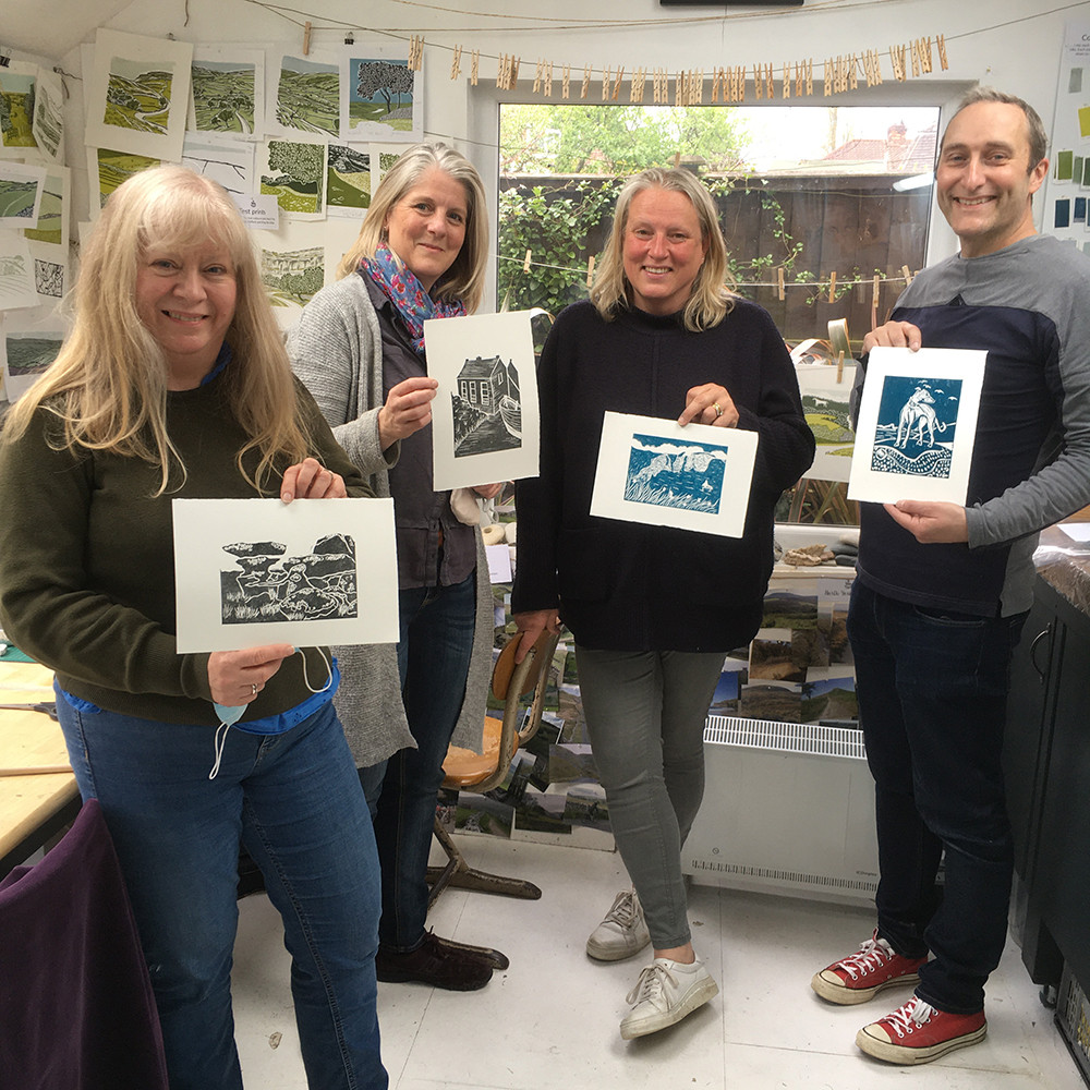 Beginners linocut workshops - summer 2022