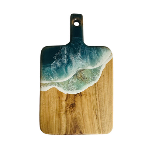 Square Sea Turtle Paddle Ocean Wave Board | AMY GRUDEN ART STUDIO