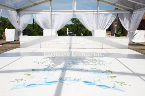 White Design Stage Facing | Exclusive Events Inc