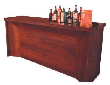 Farmhouse Angled Wood Bar | Exclusive Events Inc