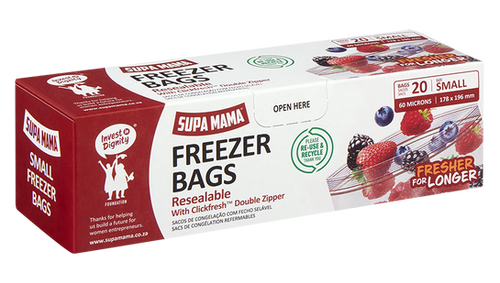 Small Freezer Bag (12 packs x 20 Bags/pack) | SUPA MAMA