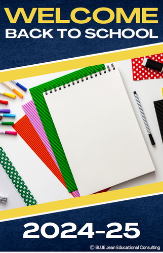 Back to School Workbook | BLUE Jean EC