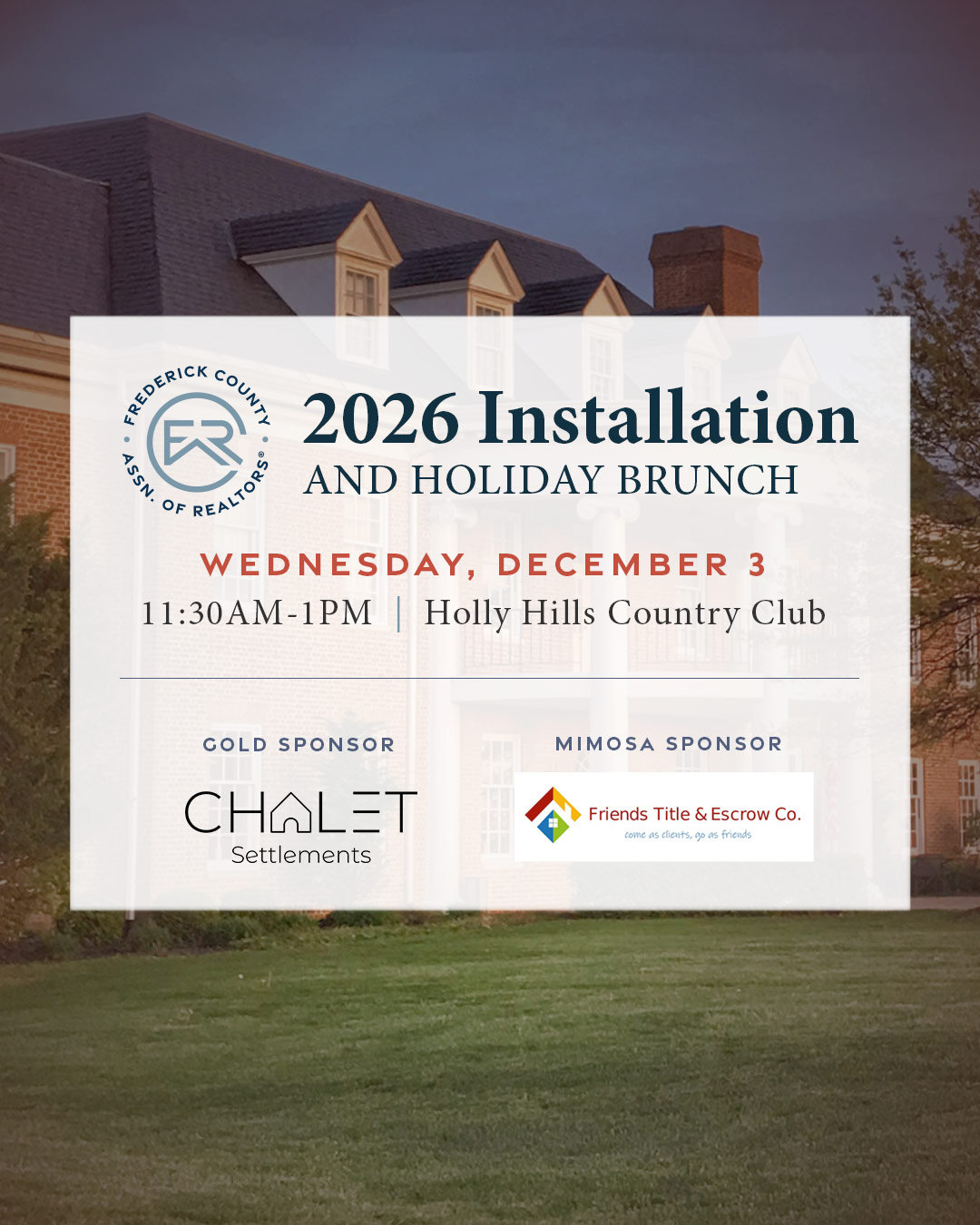 2026 Installation & Holiday Brunch | FCAR