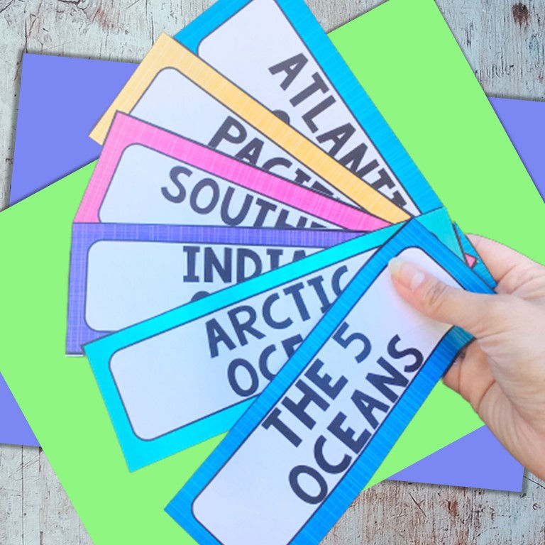 The 5 Oceans of the World Activities and Slide Show