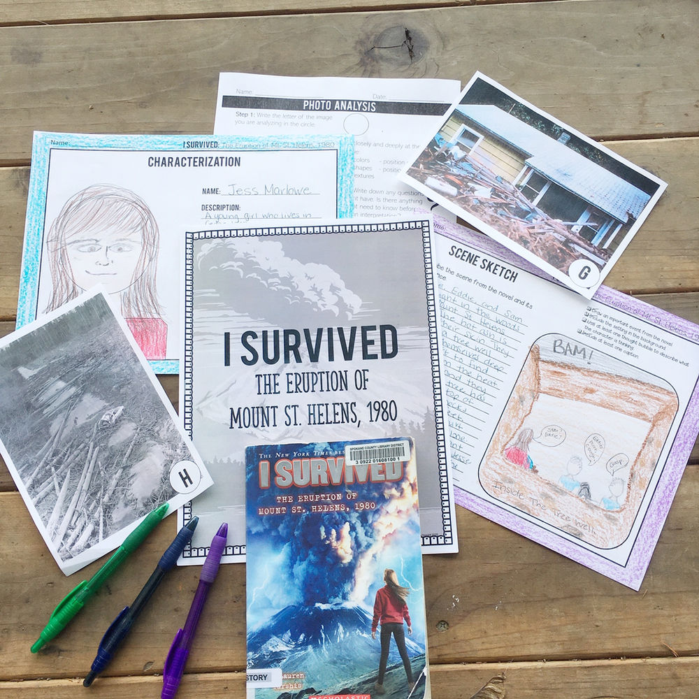 I Survived the Eruption of Mount St. Helens, 1980 Book Study