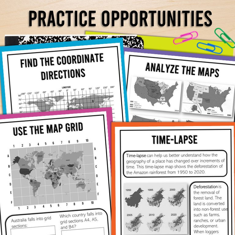 The Importance of Teaching Map Skills and How I've Got You Covered