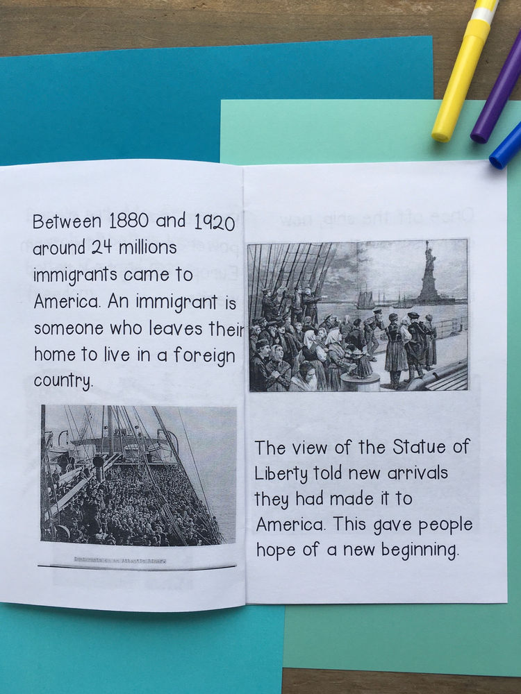 Ellis Island Mini Book With Historical Photos