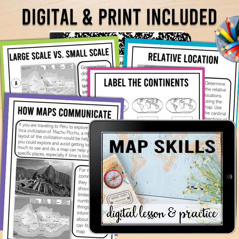 The Importance of Teaching Map Skills and How I've Got You Covered