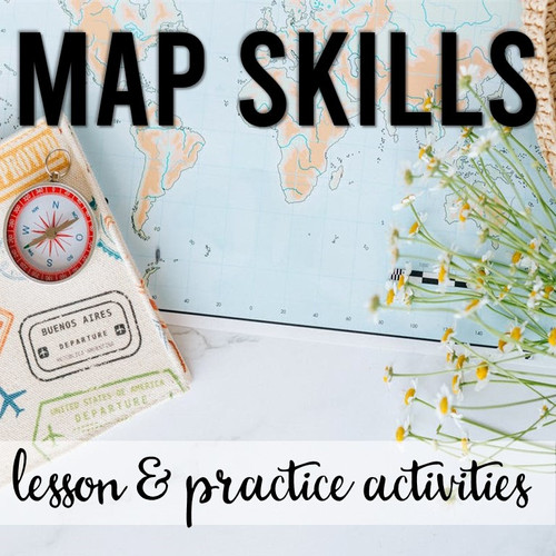 Map Skills Printable Lesson & Activities (Booklet) | Michelle McDonald