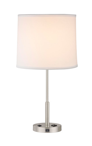 Pandora Table Lamp - Satin Nickel | Maynedesign